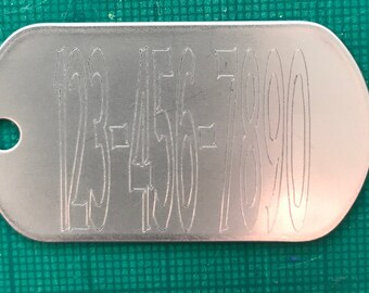 Two Hole Dog Tag - Etsy