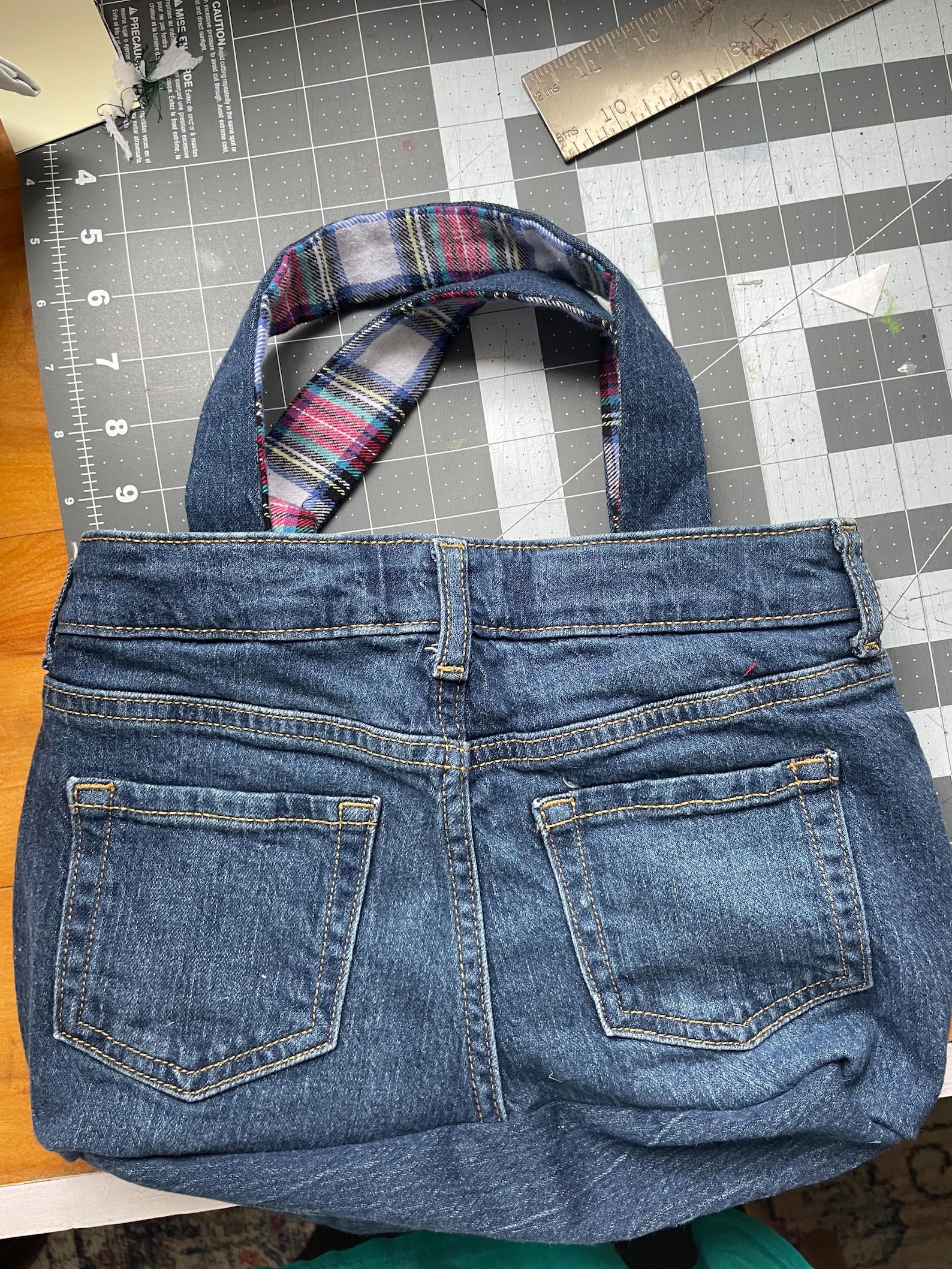 Custom Bag Made From Repurposed Jeans - Etsy