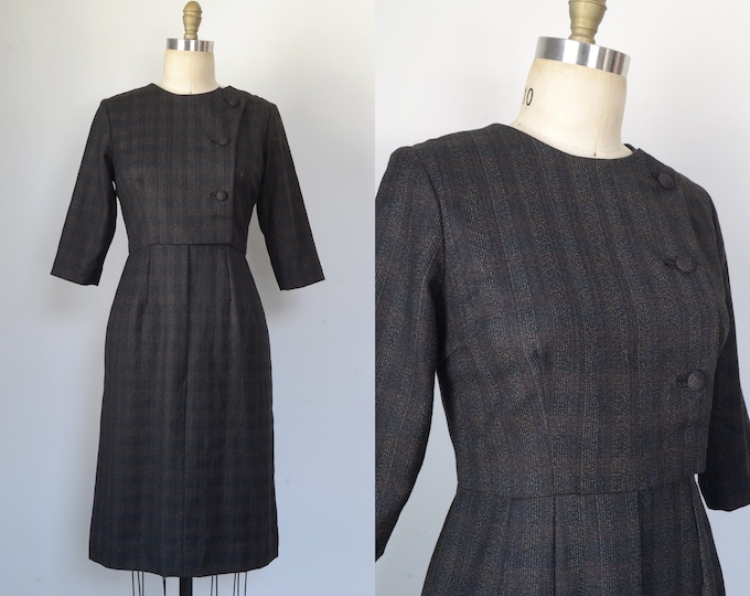 Vintage 50s 60s Campus Togs Union Made Tweed Wool Rockabilly Overcoat ...
