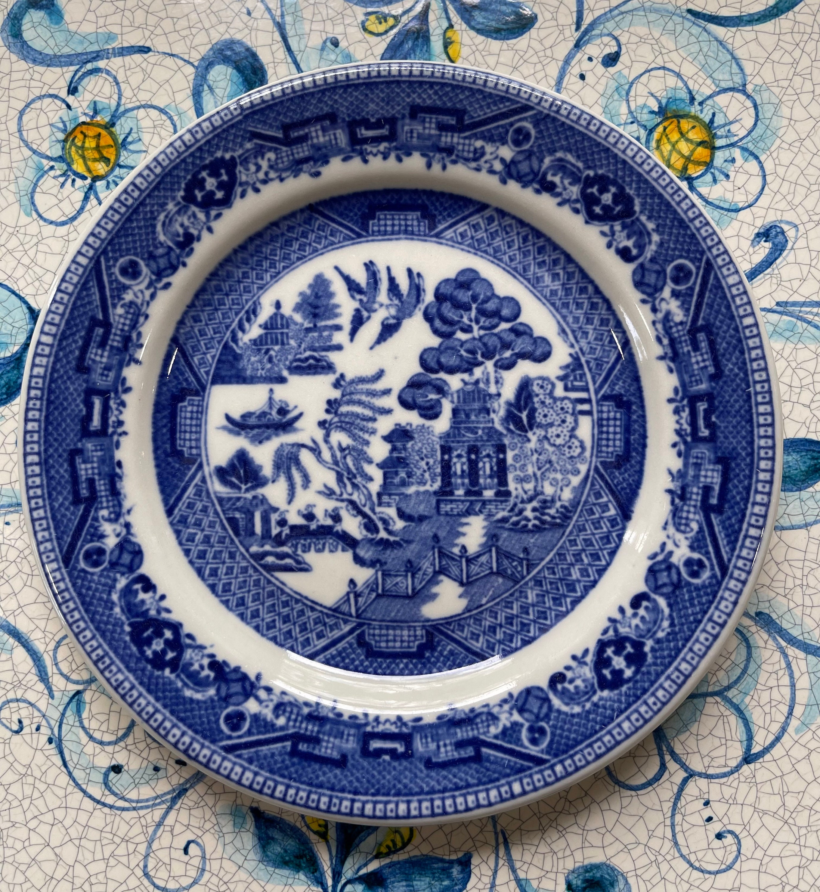 Buffalo Blue Willow 6" Plates - Etsy