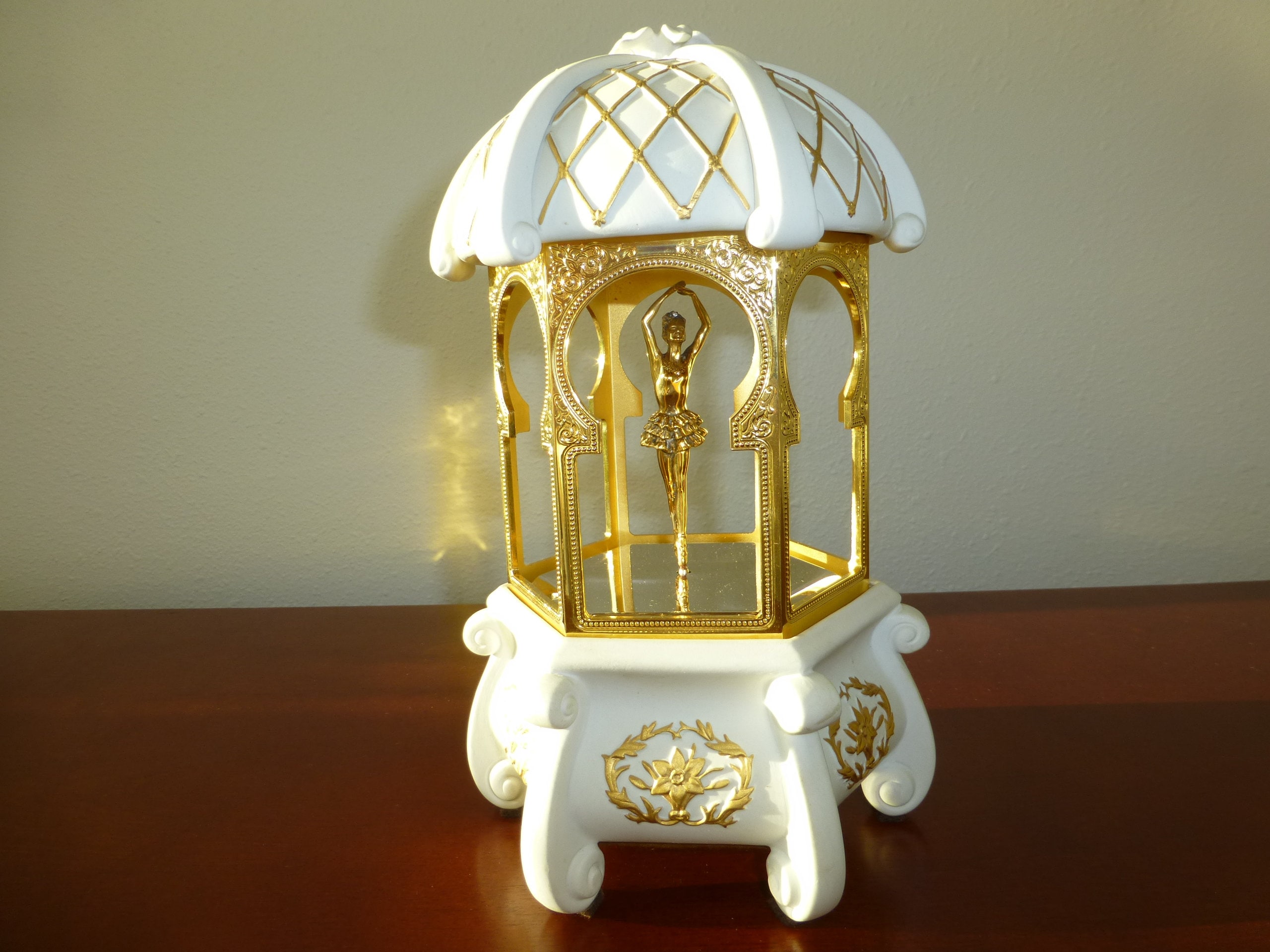 RARE Vintage Reuge Dancing Ballerina Music Box "igor Carl Faberge" 24K ...