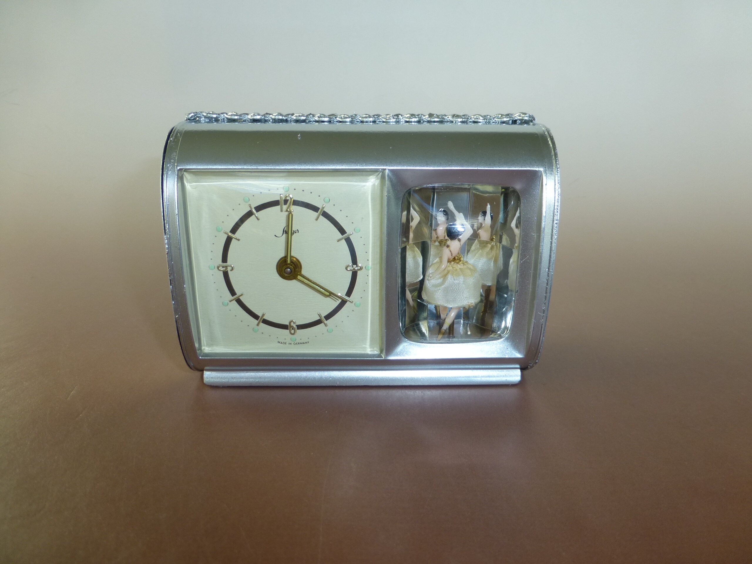 Vintage Swiss Reuge Dancing Ballerina Music Box Automaton German Alarm ...