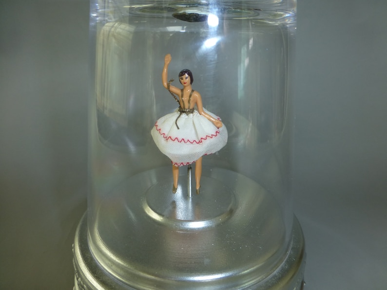 Vintage Swiss Reuge Dancing Ballerina Music Box Automaton Fully ...
