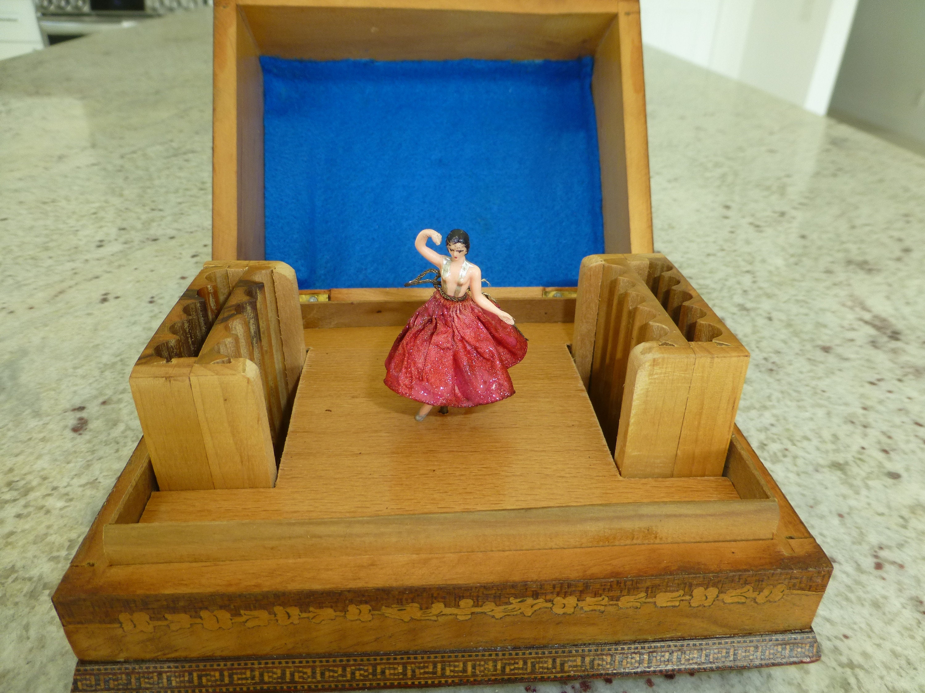 Vintage Reuge Swiss Music Box: Dancing Ballerina Automaton, Restored - Etsy