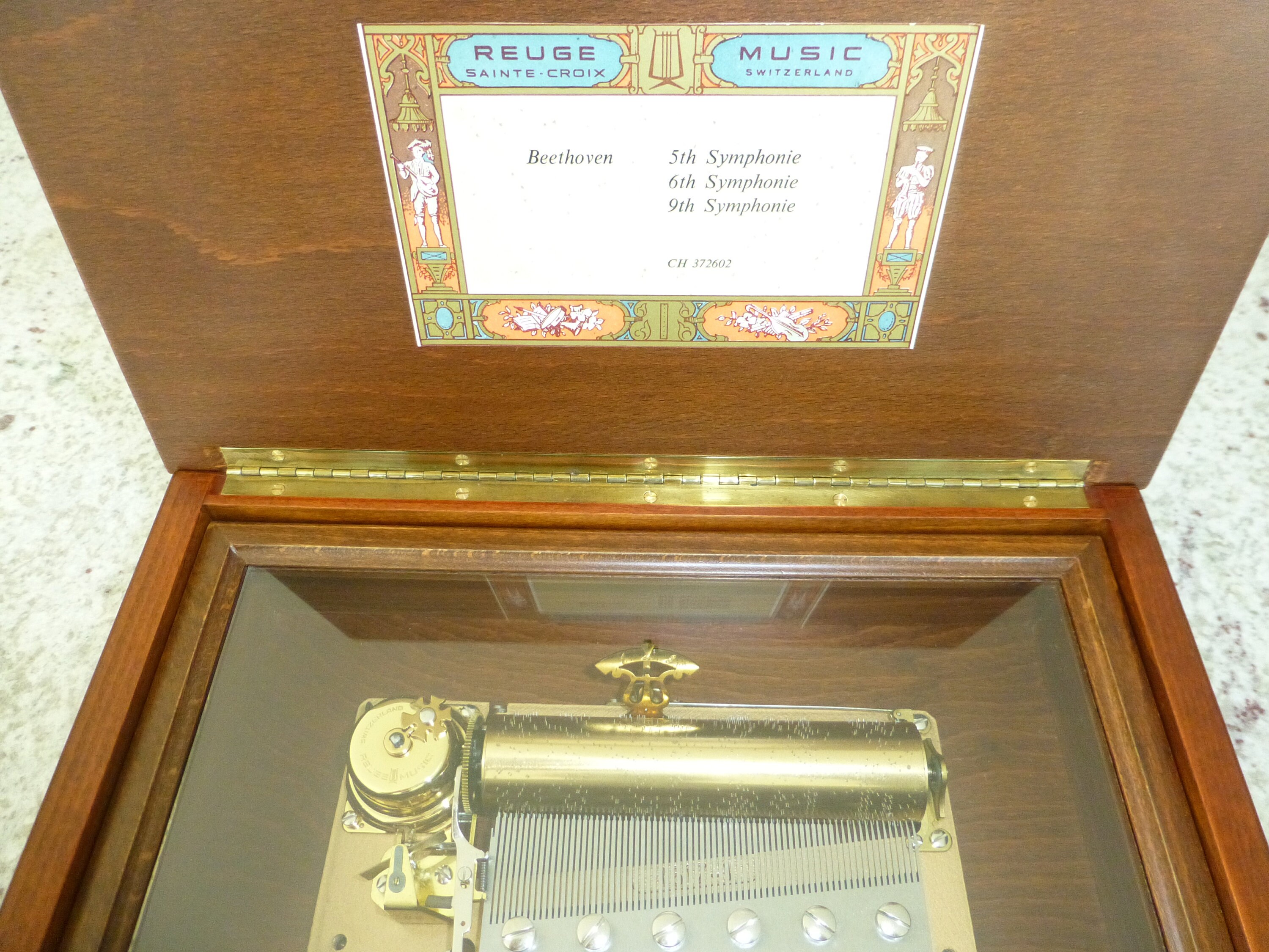Vintage Reuge Swiss Music Box: Beethoven's Symphony, 72 Key - Etsy