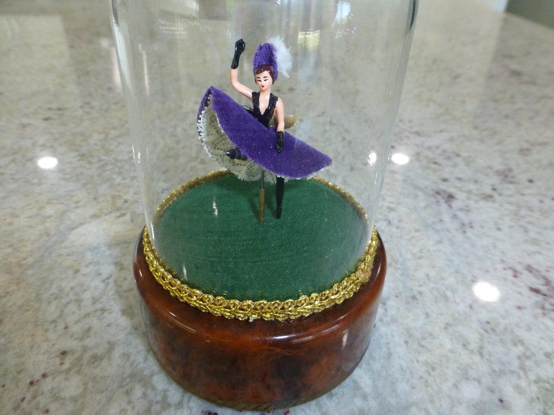 Vintage Swiss Reuge Dancing Ballerina Music Box Automaton Fully ...