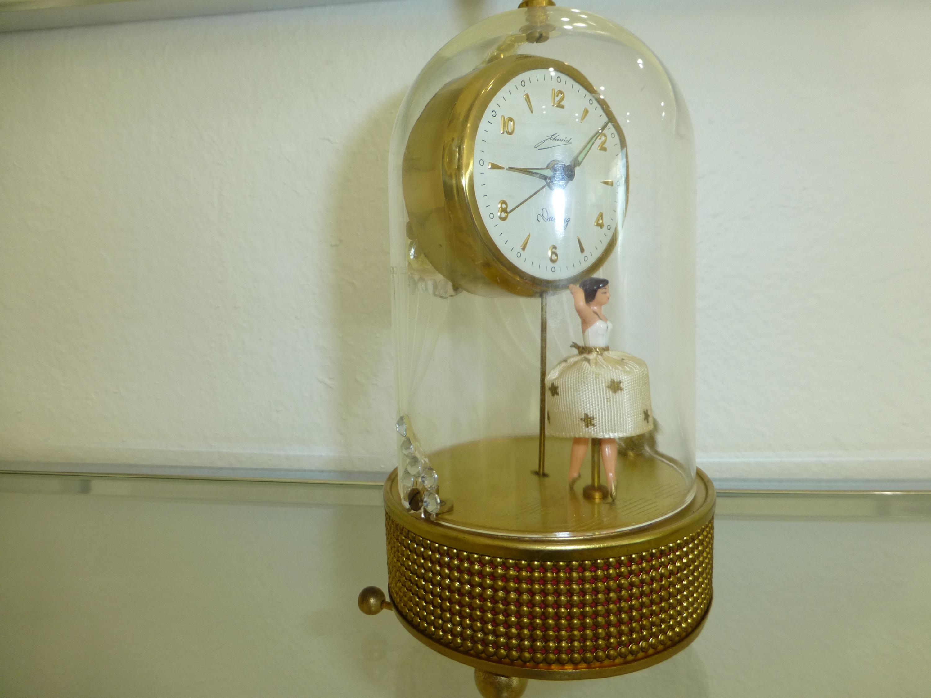 Vintage Reuge Ballerina Music Box Alarm Clock - Restored German ...