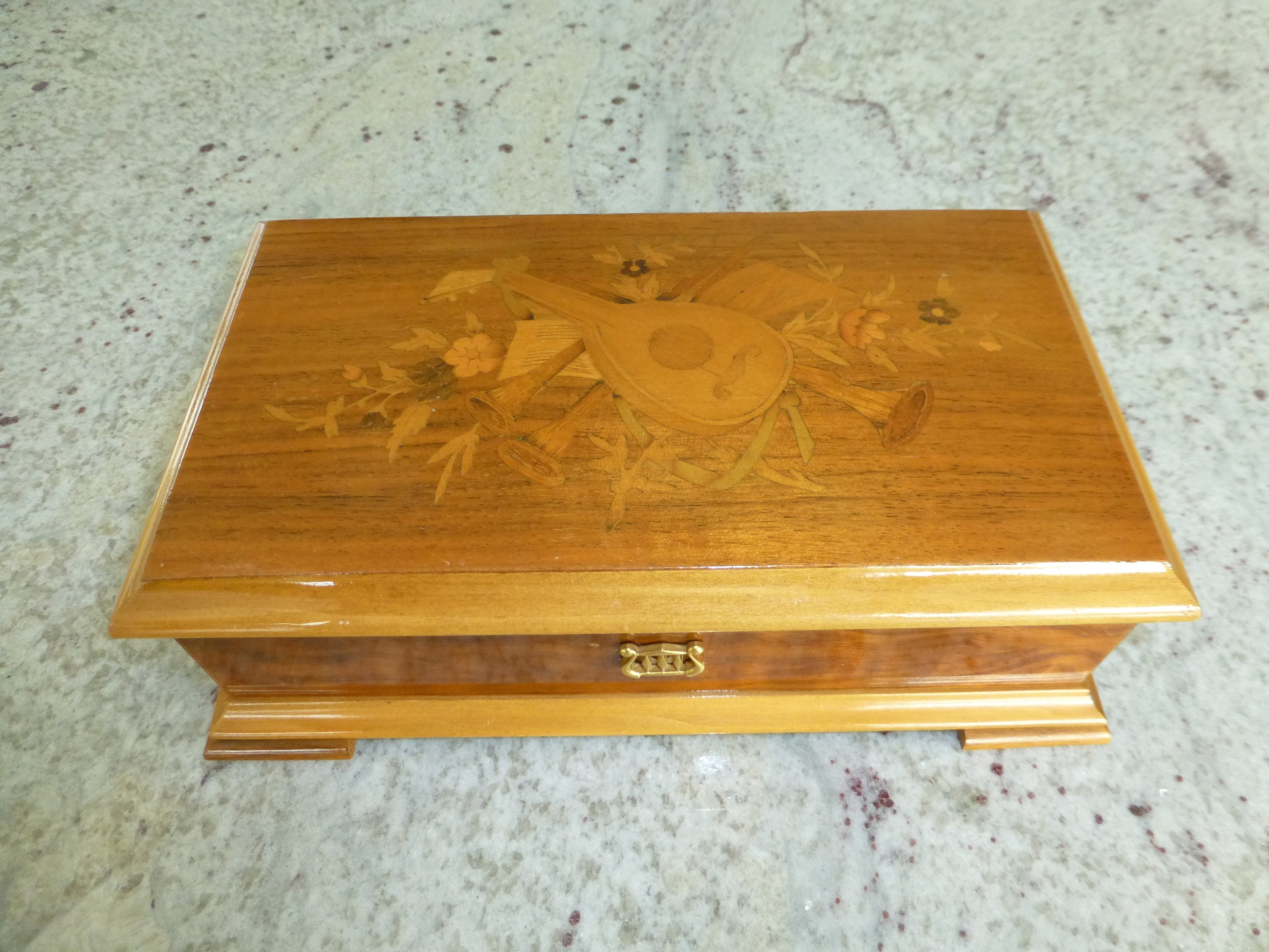 Vintage Swiss Reuge Music Box 72 Key Plays 3 Songs Minuet by Bach Gigue ...