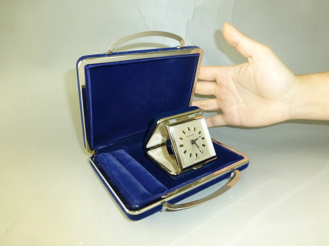 Vintage Bulova German Wind-up Alarm Clock With Jewelry Case - Etsy