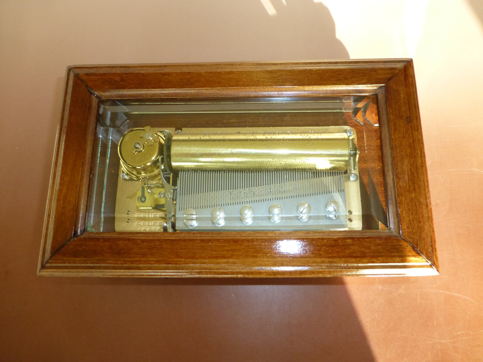 Vintage Reuge Music Box 72 / 3 Beethoven Edition Beautiful Wooden and ...