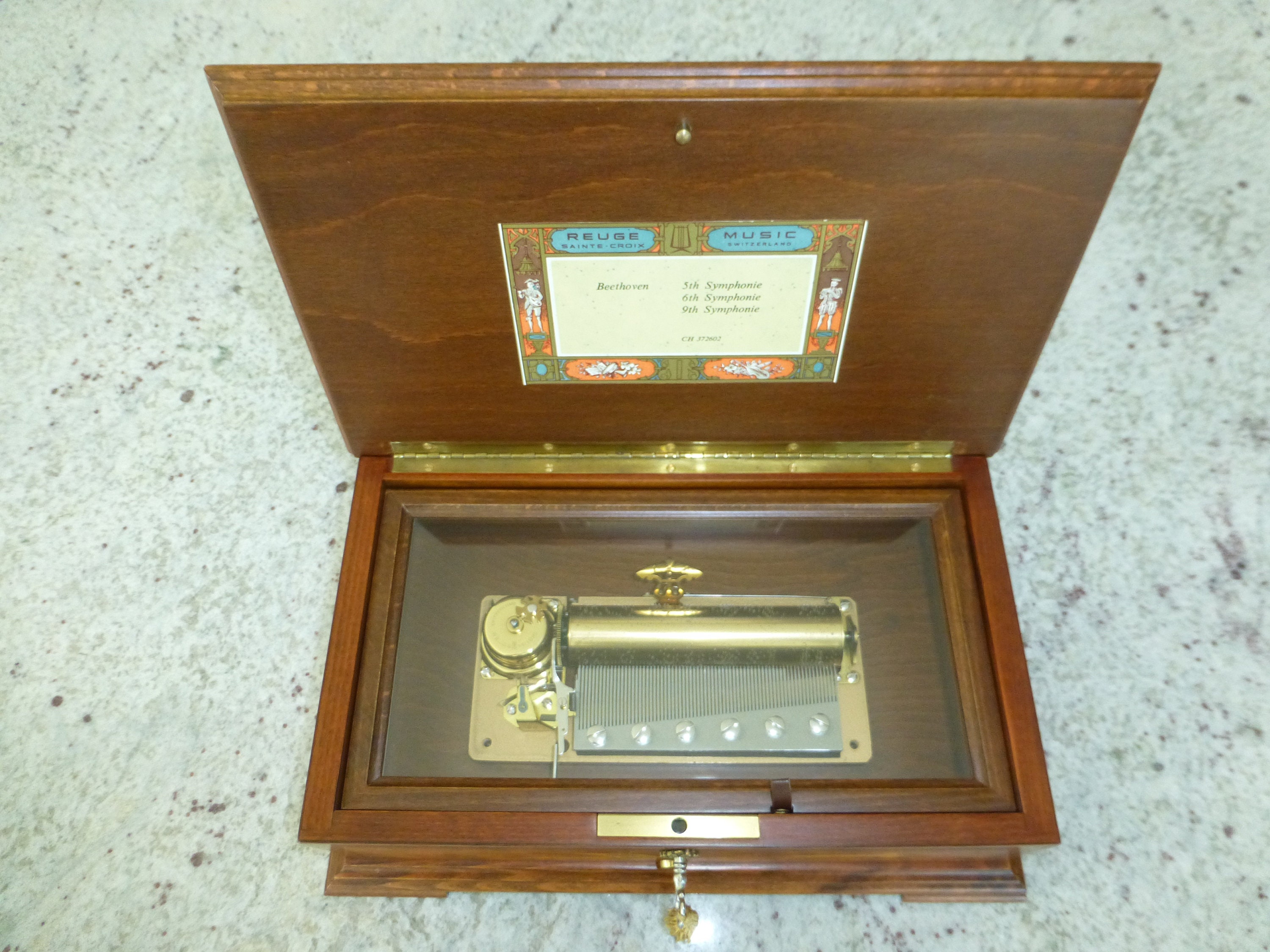 Vintage Reuge Swiss Music Box: Beethoven's Symphony, 72 Key - Etsy