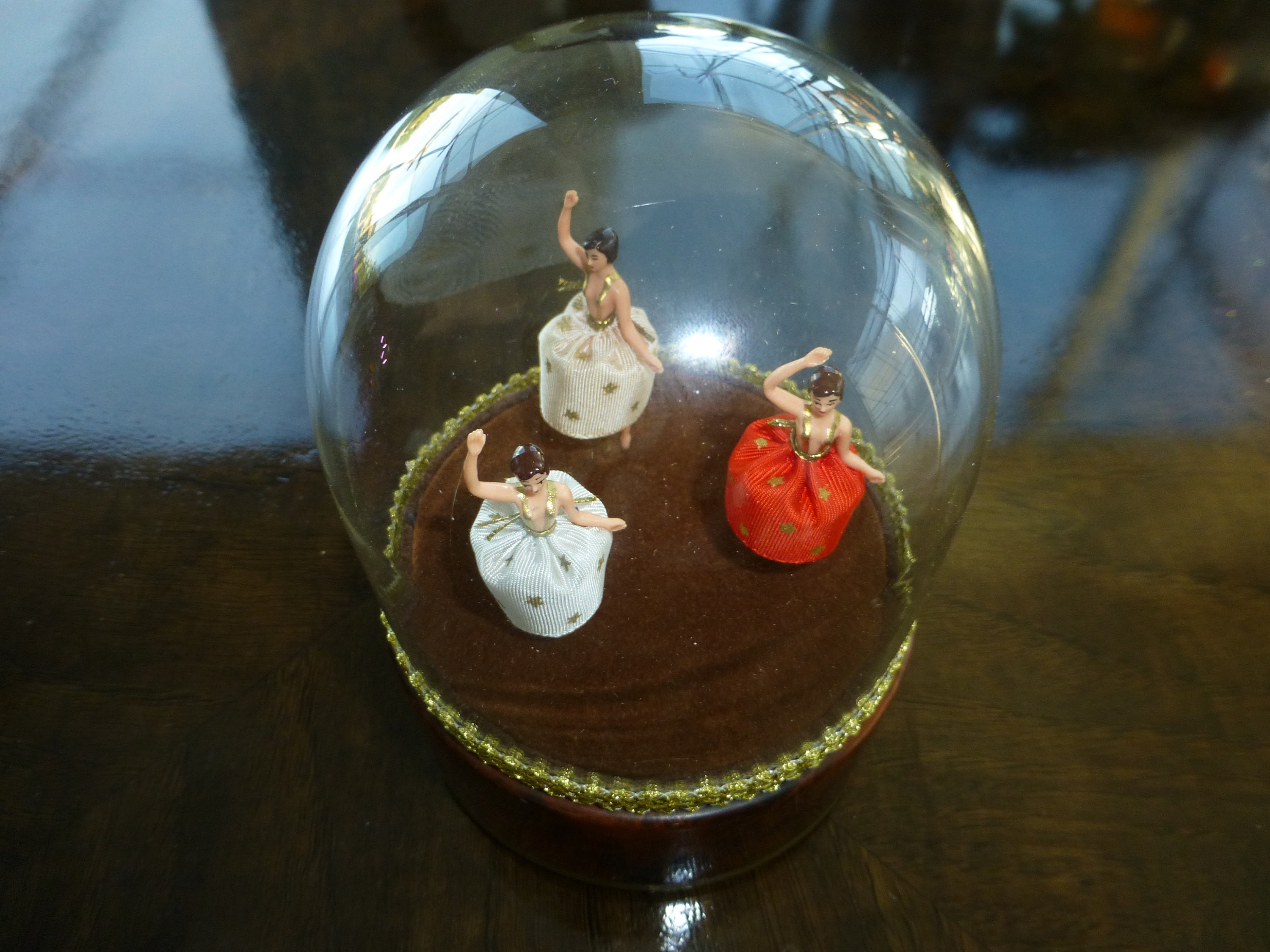Rare Vintage 3 Dancers Model Reuge Dancing Ballerina Music Box ...