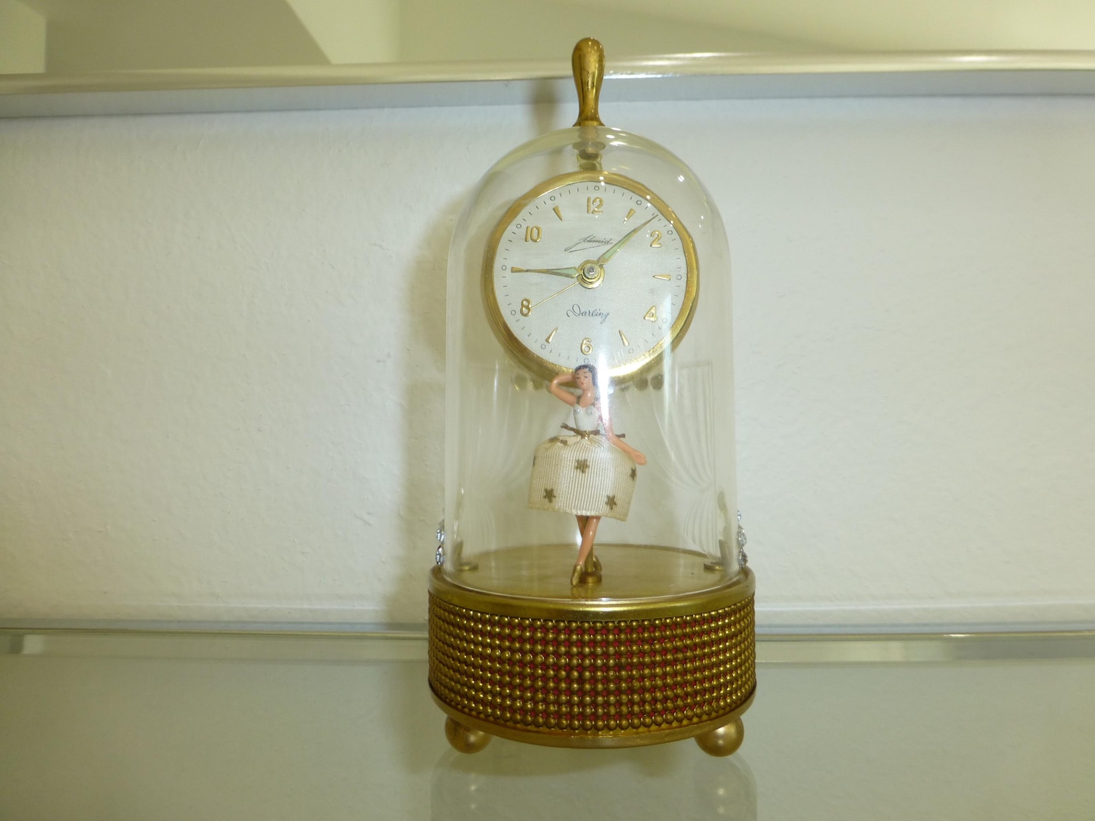 Vintage Reuge Ballerina Music Box Alarm Clock - Restored German ...