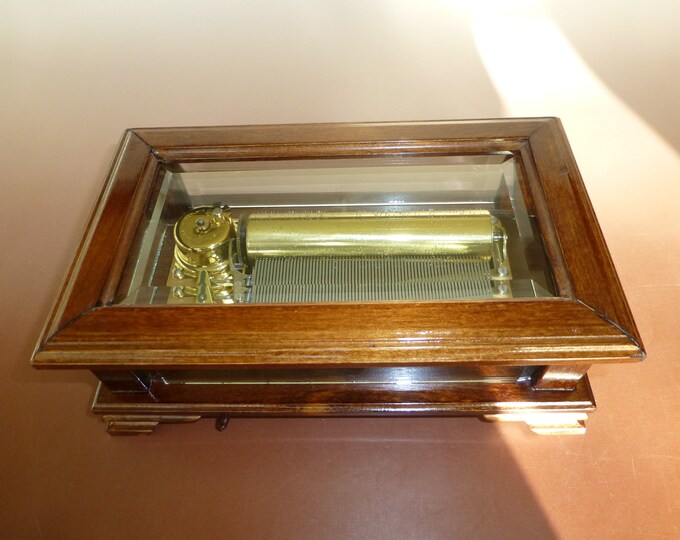 Vintage Reuge Music Box 72 / 3 Beethoven Edition Beautiful Wooden and ...