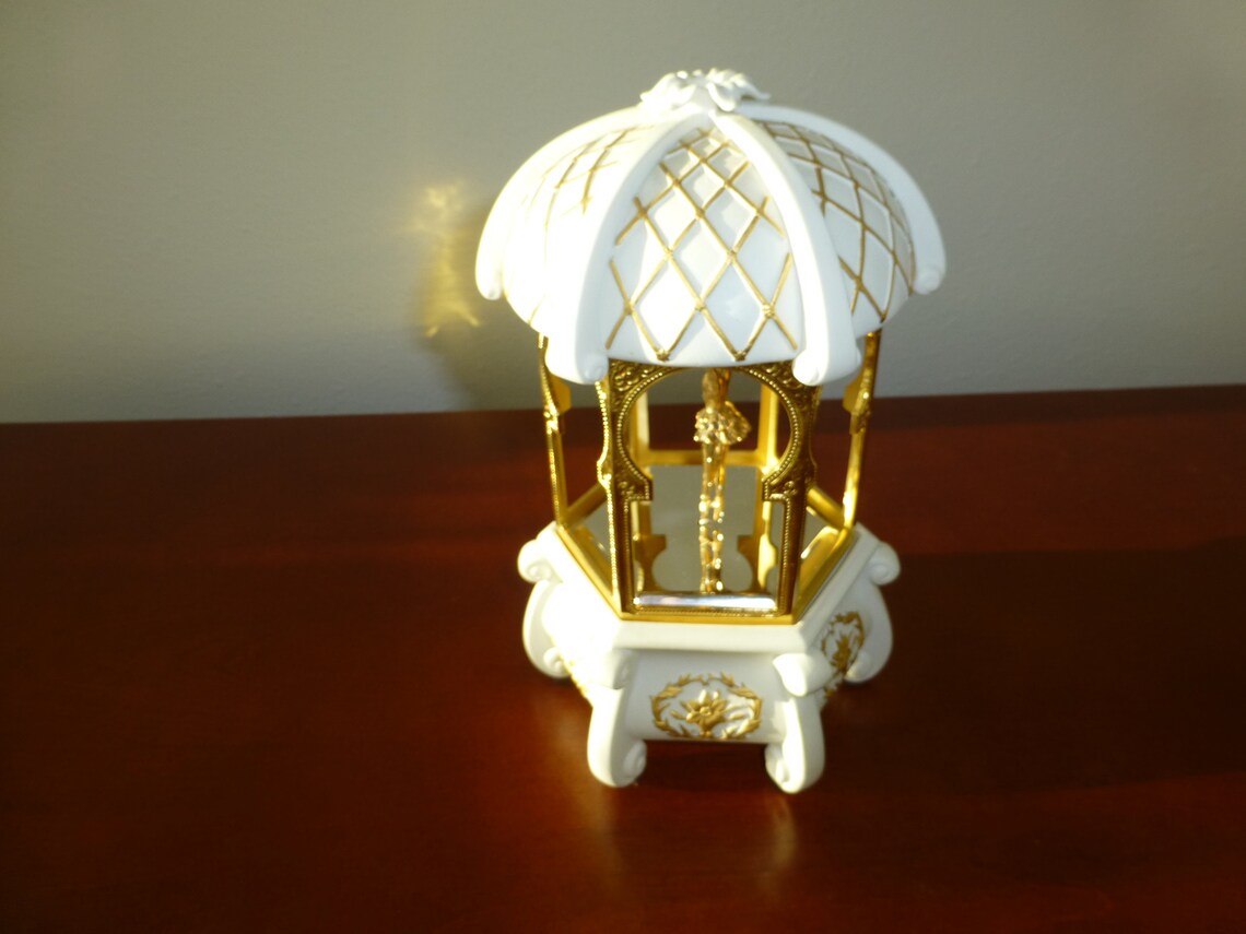 RARE Vintage Reuge Dancing Ballerina Music Box "igor Carl Faberge" 24K ...