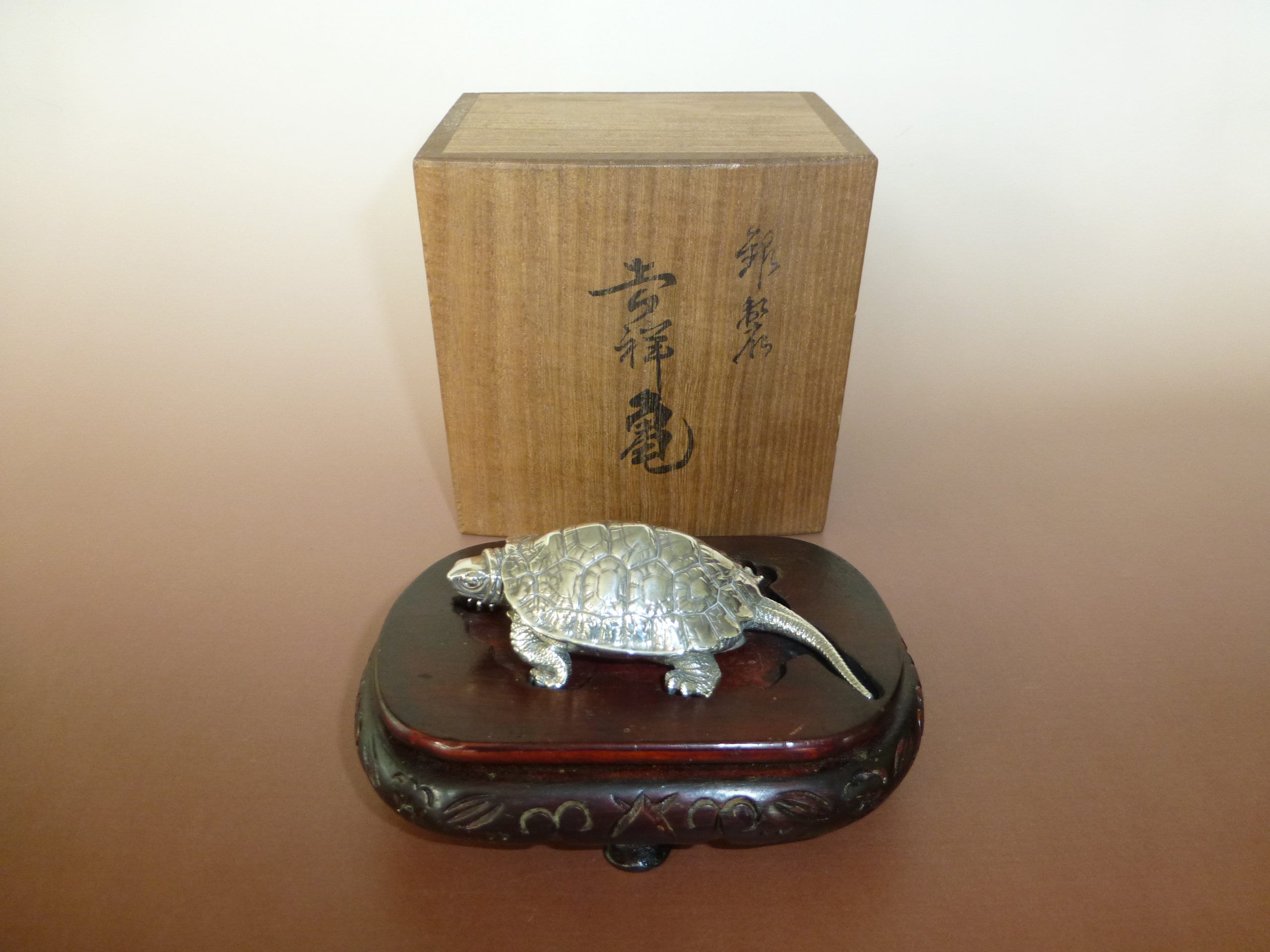 Rare to Find Antique Japanese Sterling Silver Turtle Ornament Very ...