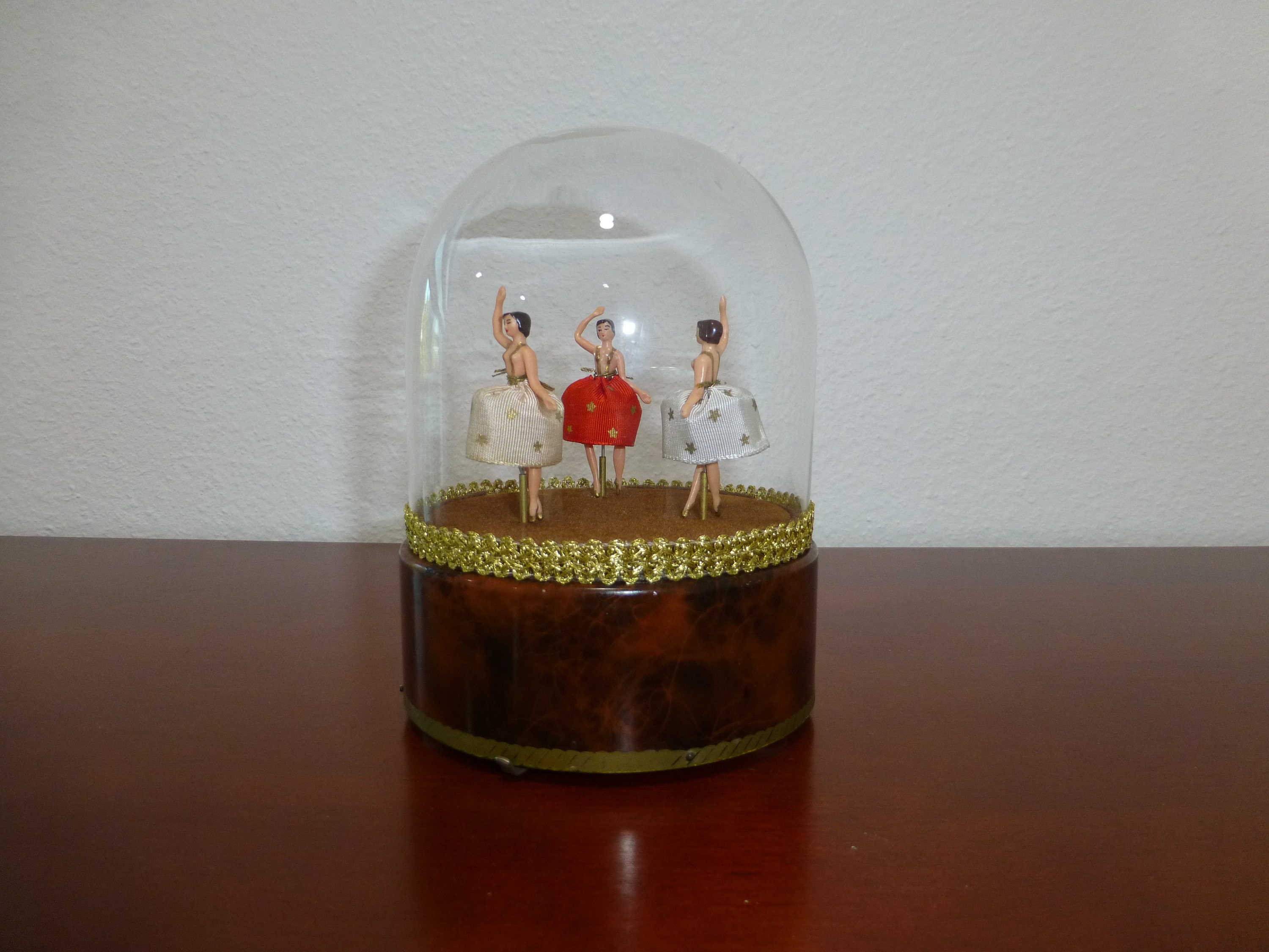 Rare Vintage 3 Dancers Model Reuge Dancing Ballerina Music Box ...