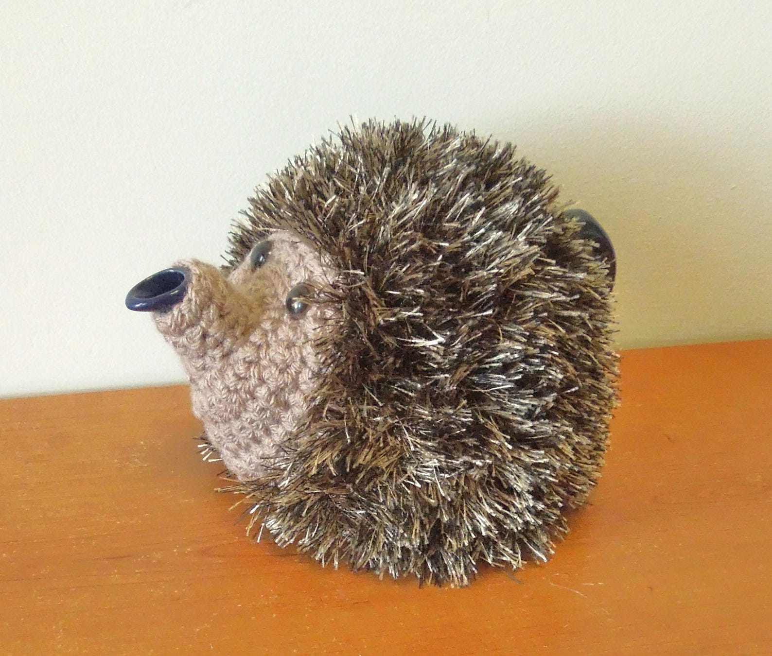 Small Handmade Fluffy Hedgehog Tea Cosy, Fits 2 Cup Pot, (450ml ...