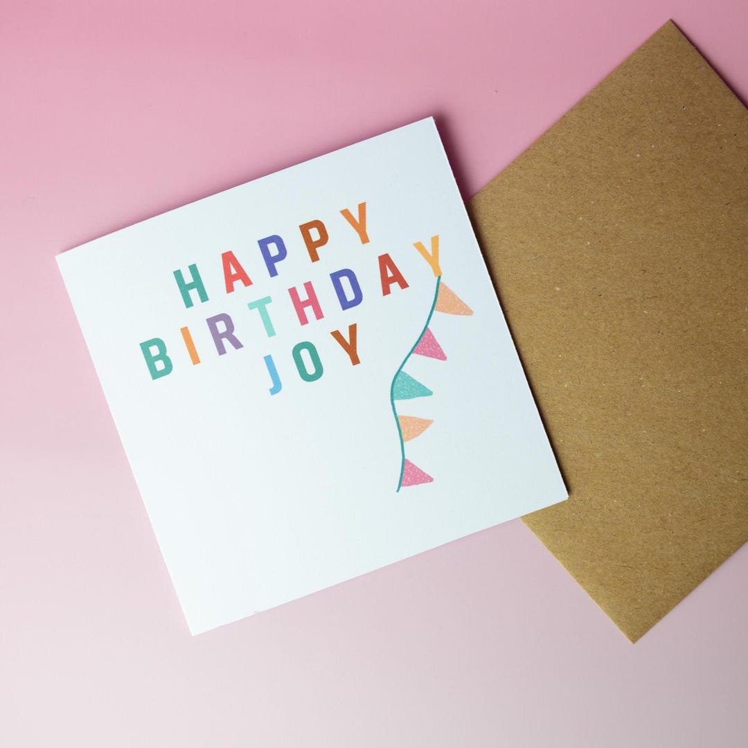 PERSONALISED HAPPY Birthday Card • Custom Greetings Card • Personal ...