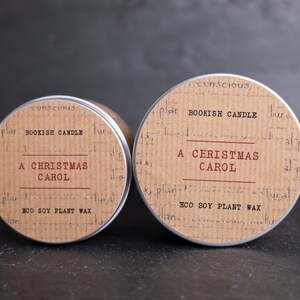 A CHRISTMAS CAROL Candle | Christmas Candle | Book Candle | Bookish ...
