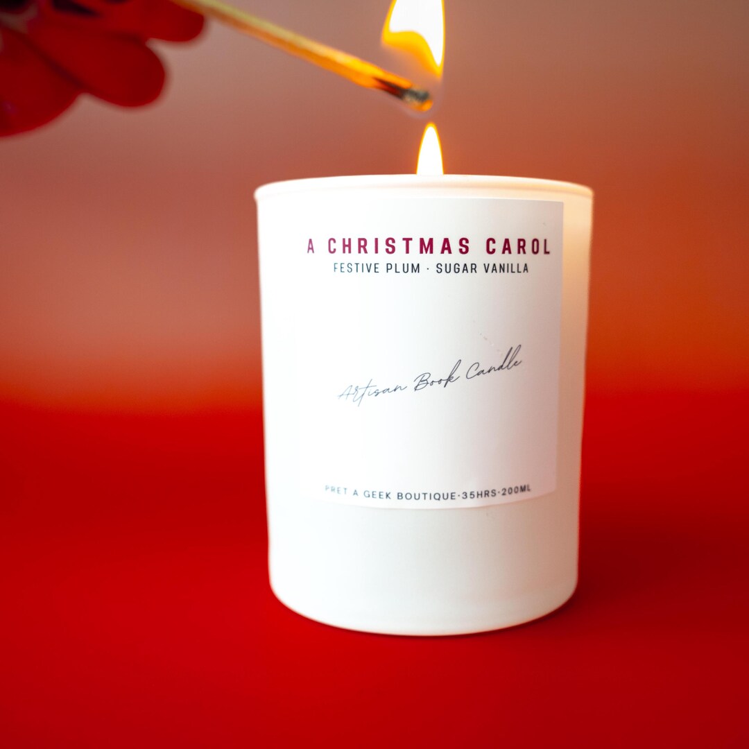 A Christmas Carol Candle · Book Candle · Festive Plum Soy Wax ...