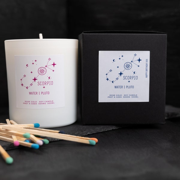 Scorpio Candle - Etsy