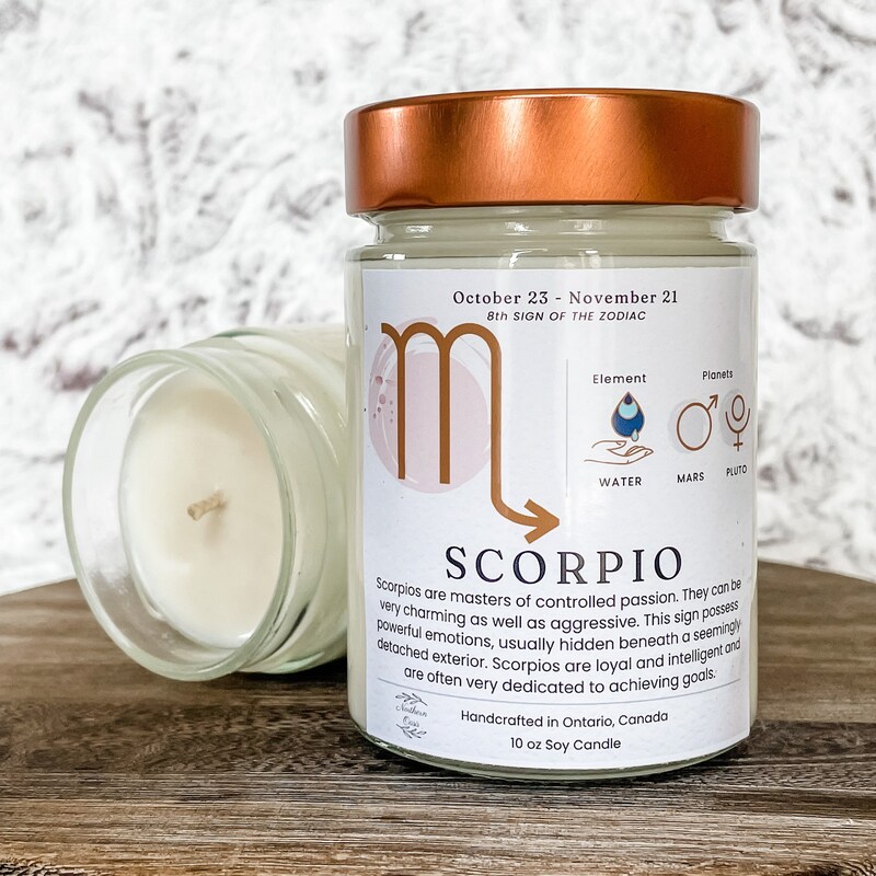 Scorpio Candle - Etsy
