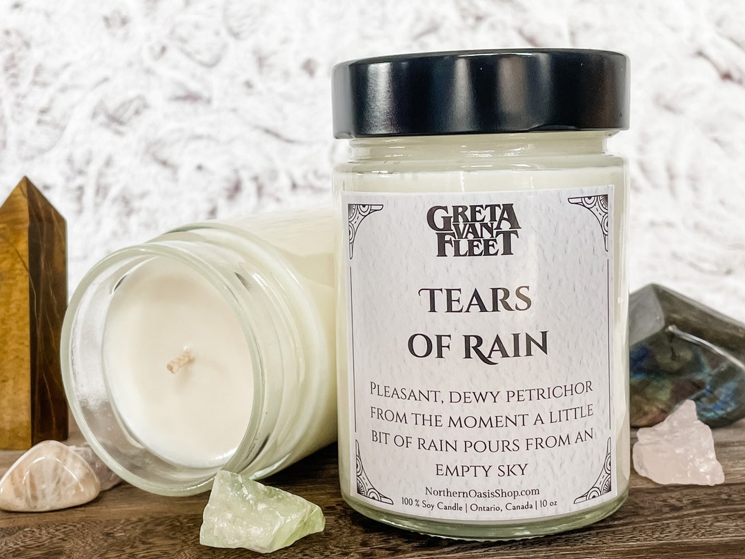 Tears of Rain Soy Candle, Greta Van Fleet Gift, Hidden Gem, Mystery ...