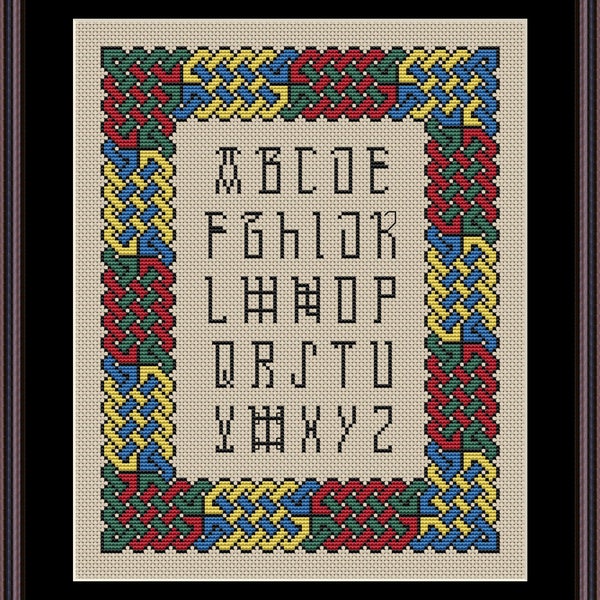 Celtic Cross Stitch Alphabet - Etsy
