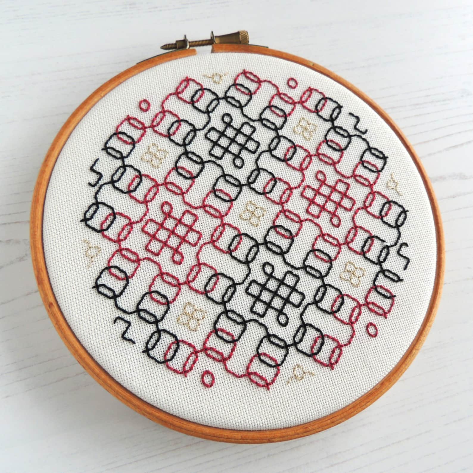 Elizabethan Tudor Blackwork Embroidery Pattern Coloured - Etsy