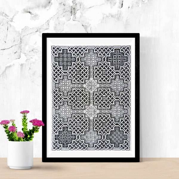Blackwork Pattern - Etsy