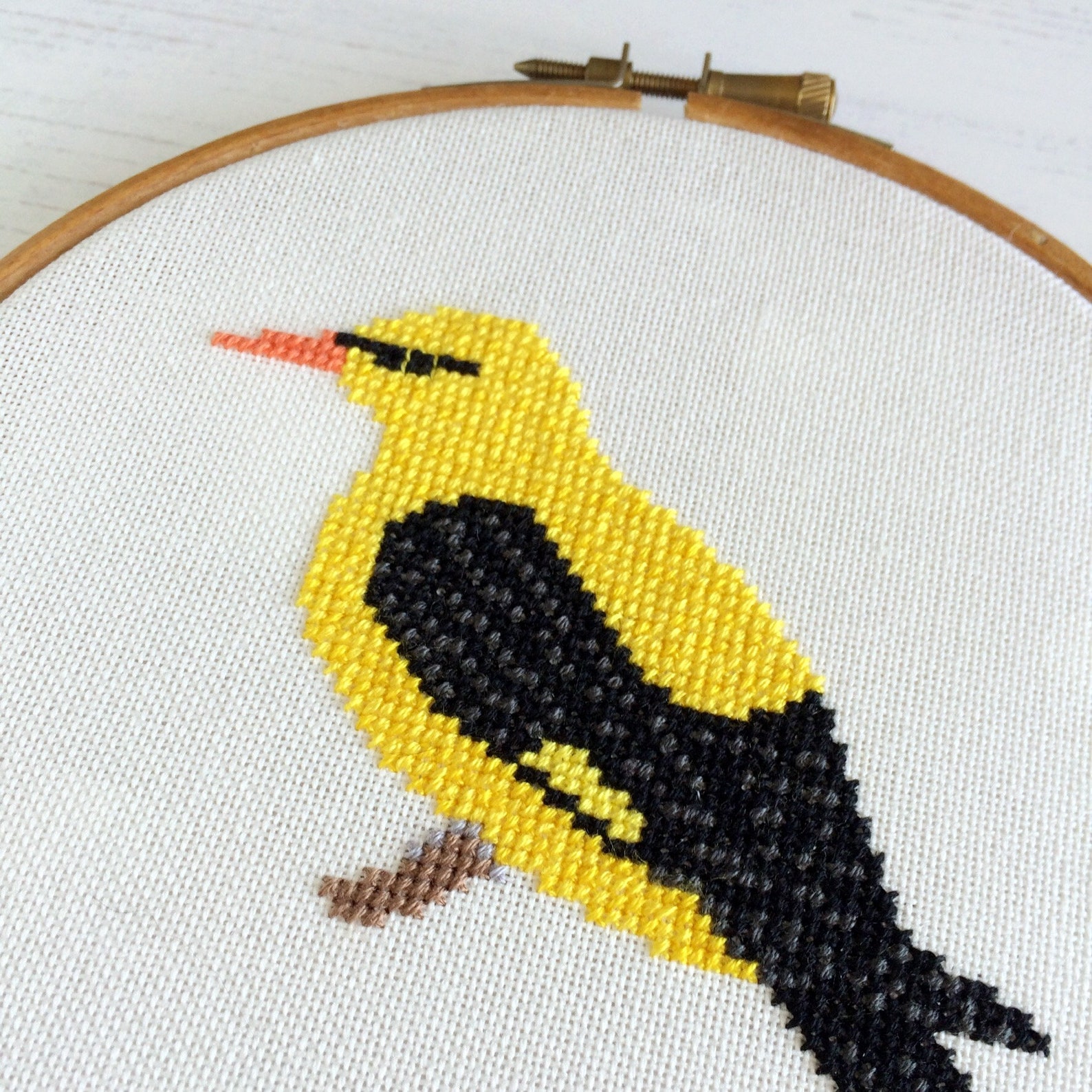 Golden Oriole Bird Cross Stitch Pattern PDF Instant Download - Etsy