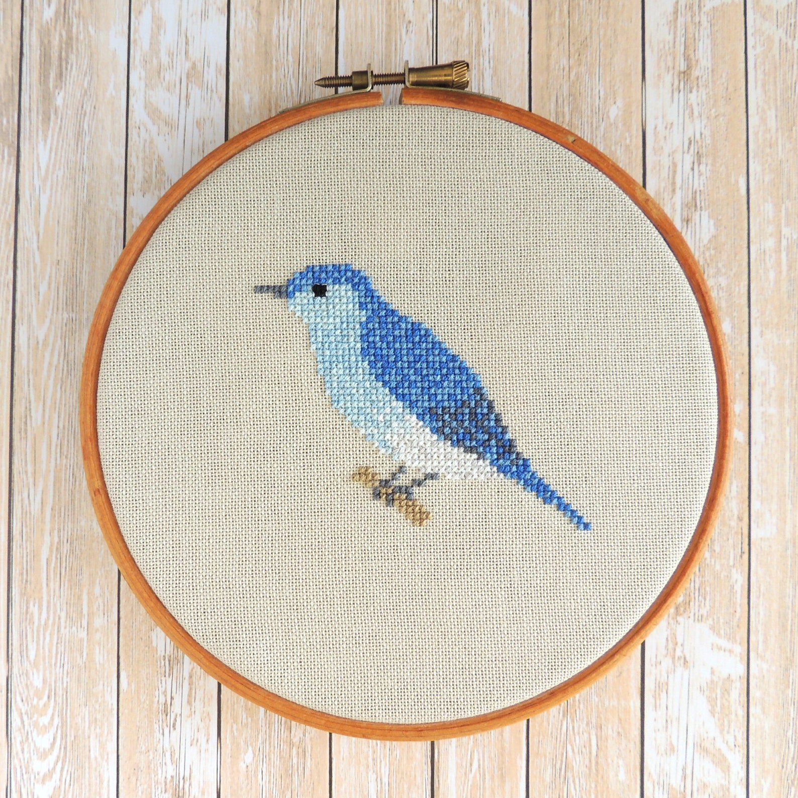 Mountain Bluebird Cross Stitch PDF Pattern, American Bluebird Design ...