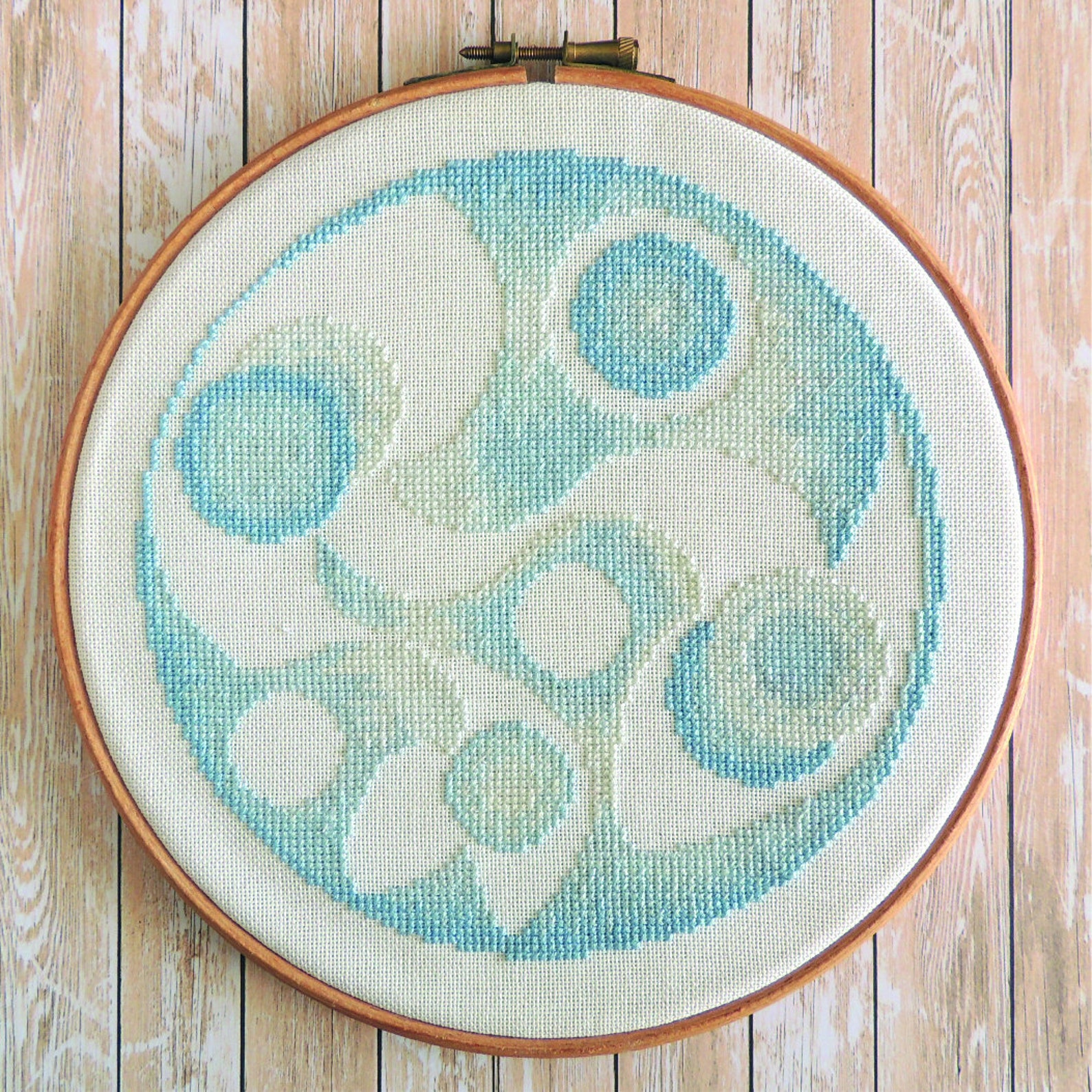 Winter Solstice Cross Stitch Pattern: Geometric Sun (PDF Download) - Etsy