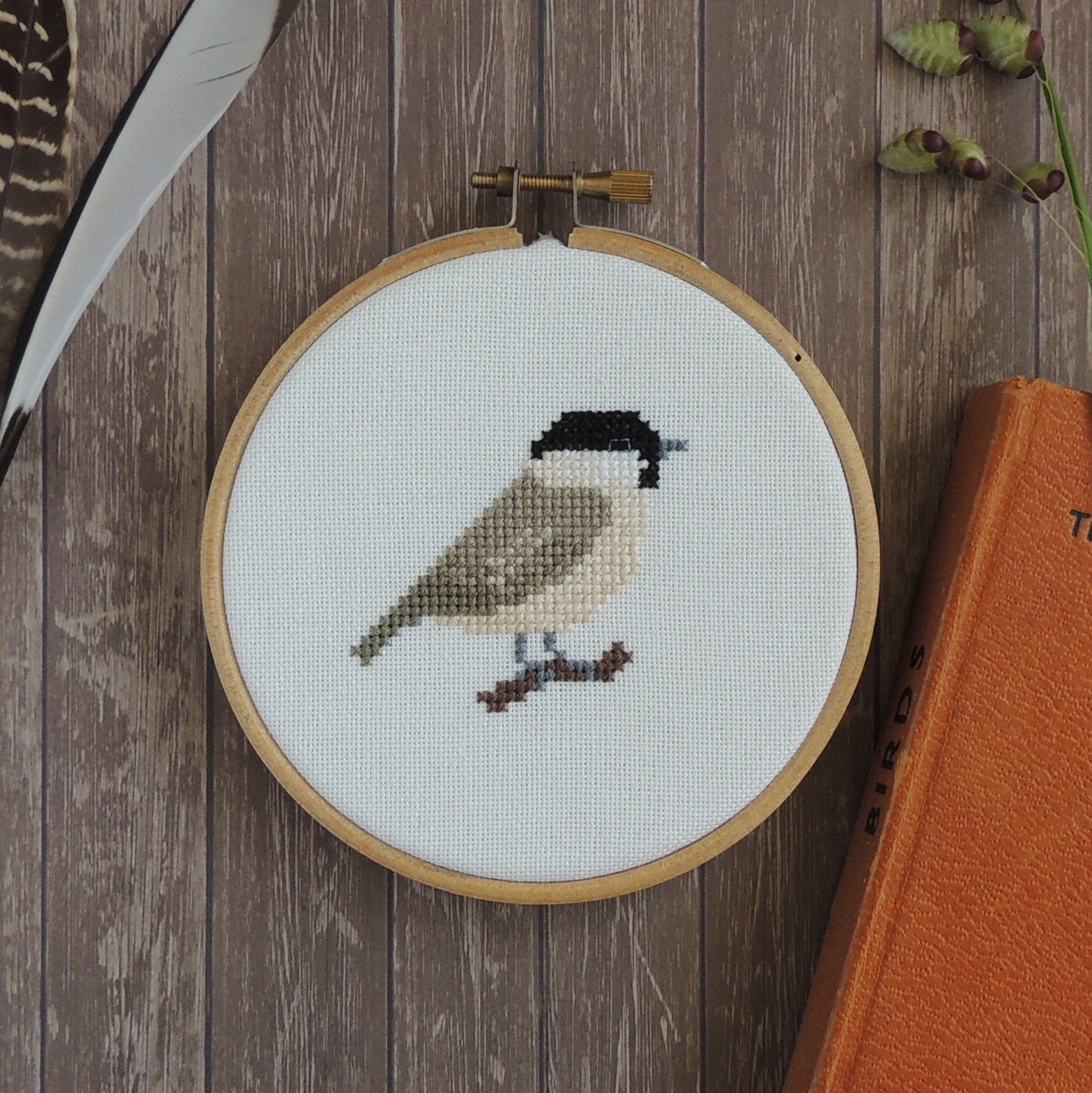 Cross Stitch Bird Sampler British European Tit Titmouse Birds - Etsy