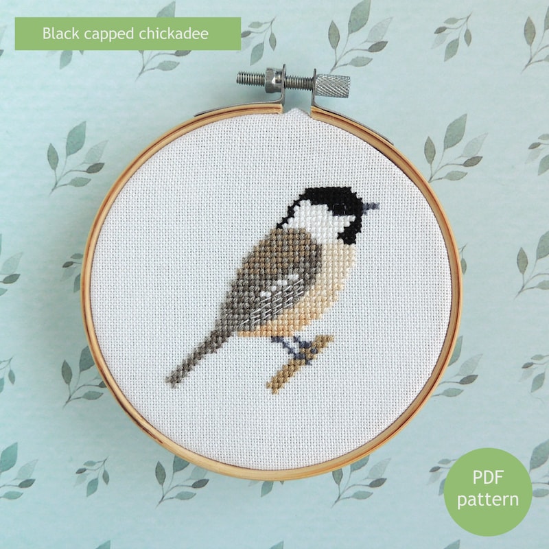 Chickadee Cross Stitch Pattern - Etsy