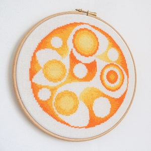 Winter Solstice Cross Stitch Pattern: Geometric Sun (PDF Download) - Etsy