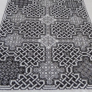 Celtic Blackwork pattern. Modern blackwork. Blackwork | Etsy
