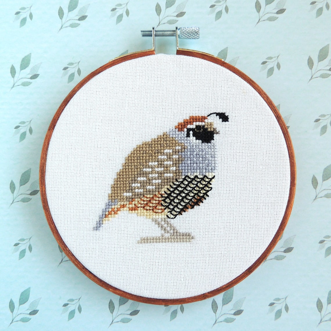 California Quail Cross Stitch Pattern State Bird Embroidery | Etsy