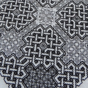 Celtic Blackwork pattern. Modern blackwork. Blackwork | Etsy