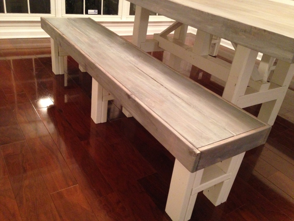 Farm Table Bench Custom | Etsy