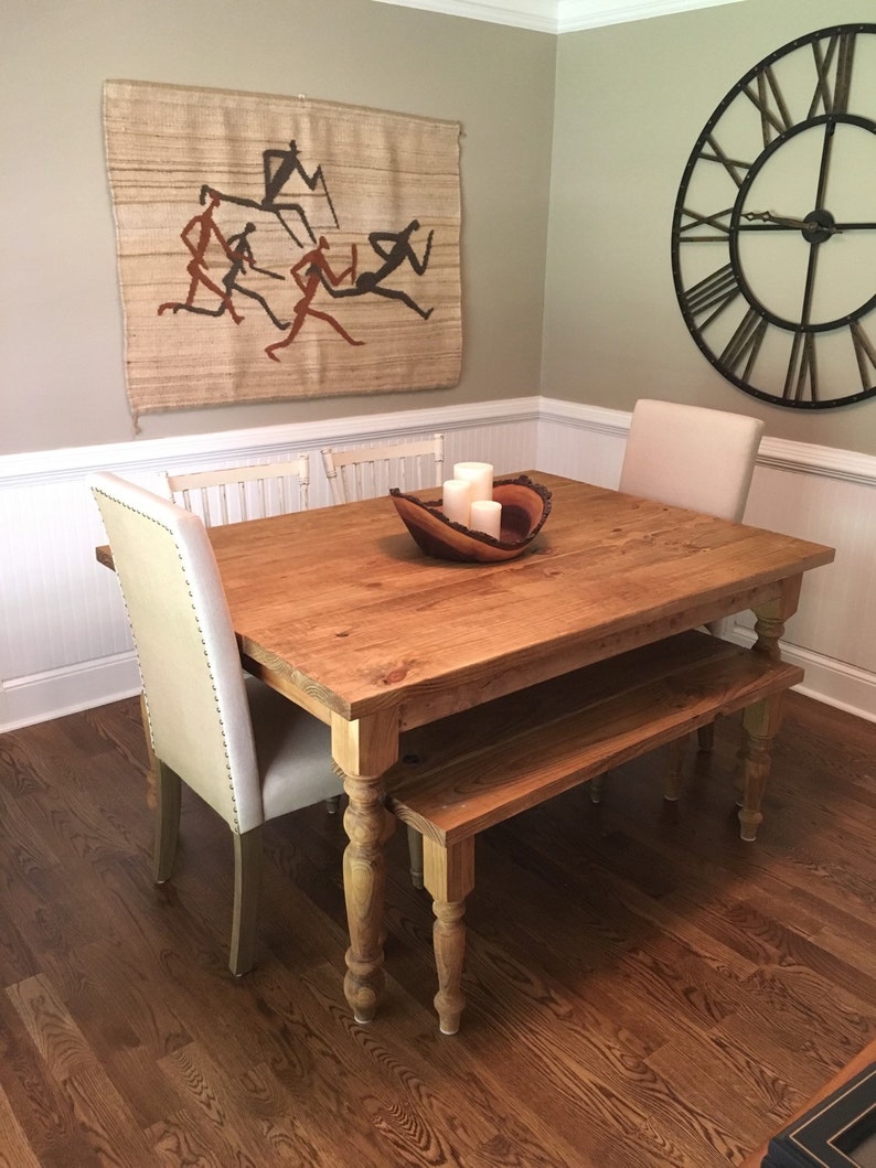 Custom Farmhouse Table Turned Legs - Etsy