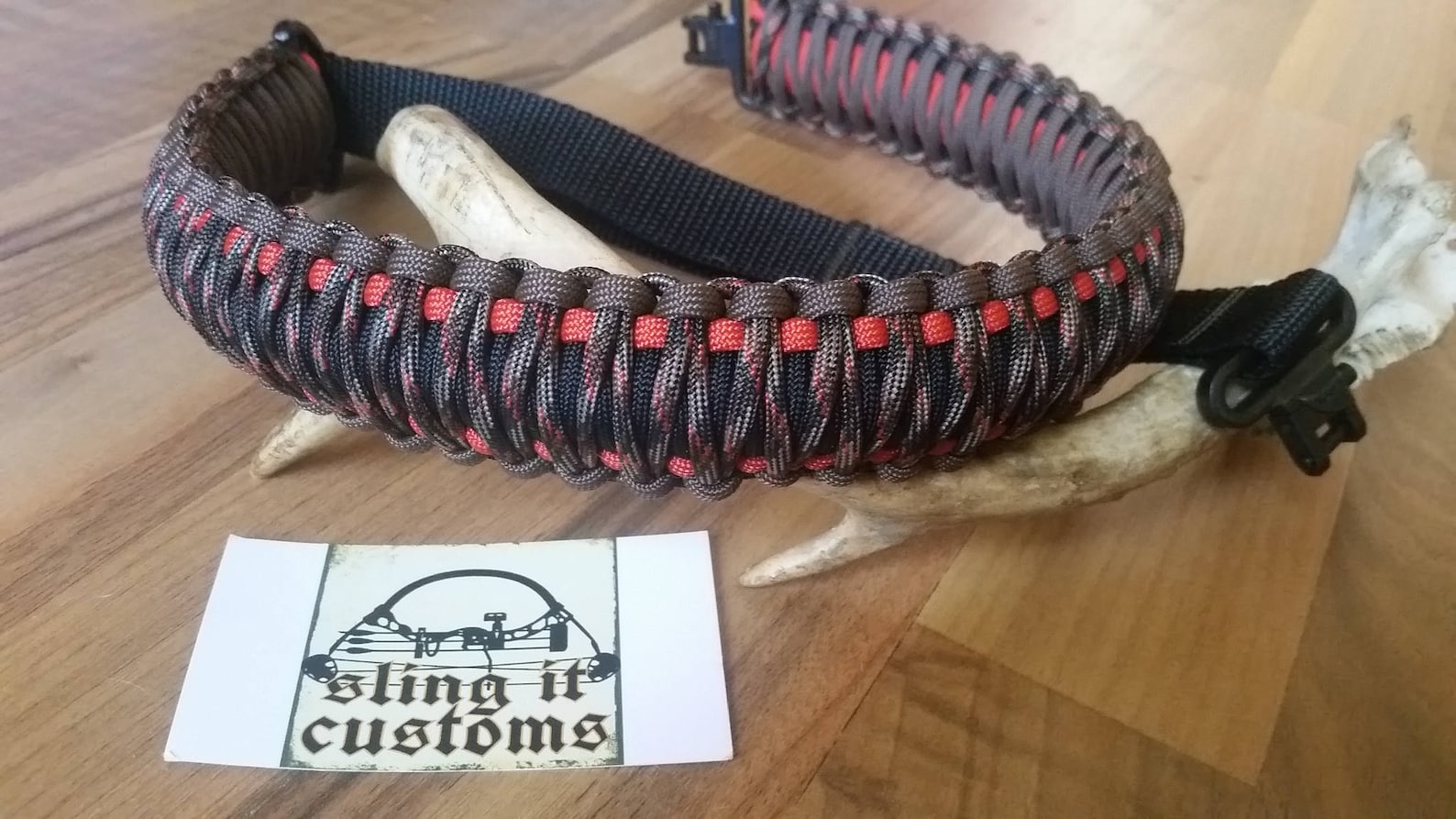 Adjustable Crossbow Shoulder Sling - Double Cobra Weave - Paracord ...