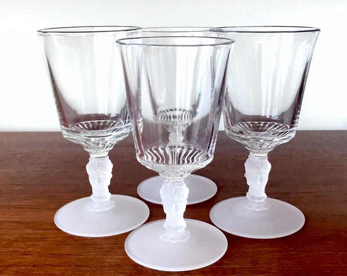 Vintage Duncan Miller 3 Faces Goblets, Antique Early American Pattern ...