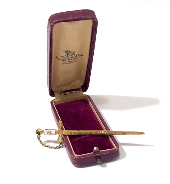 Knights Templar Sword Stick Pin, Freemason Fraternal … - Gem