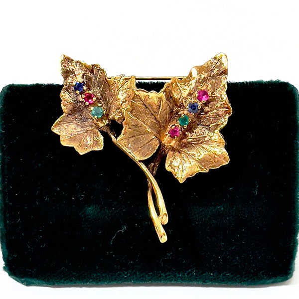 Autumn Leaf Brooch - Etsy