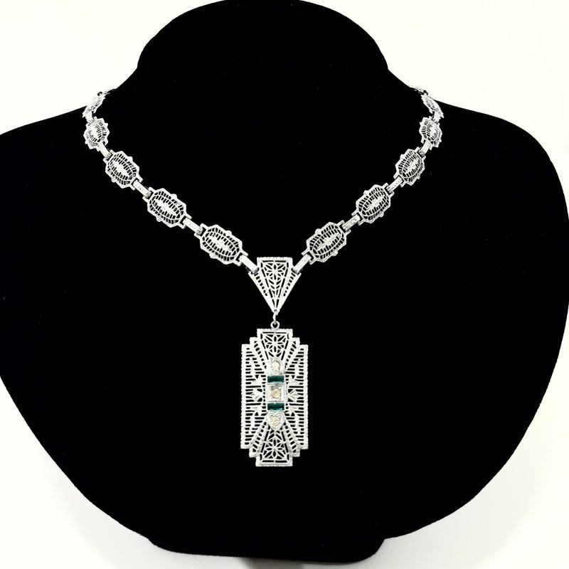 Art Deco Necklace - Etsy
