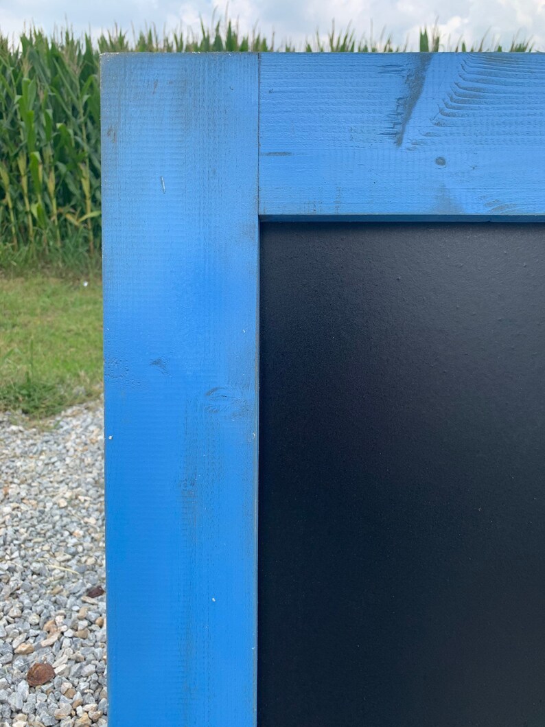 Rustic, Spa Blue Sandwich Chalkboard. Sidewalk Sign, Double Sided. A ...