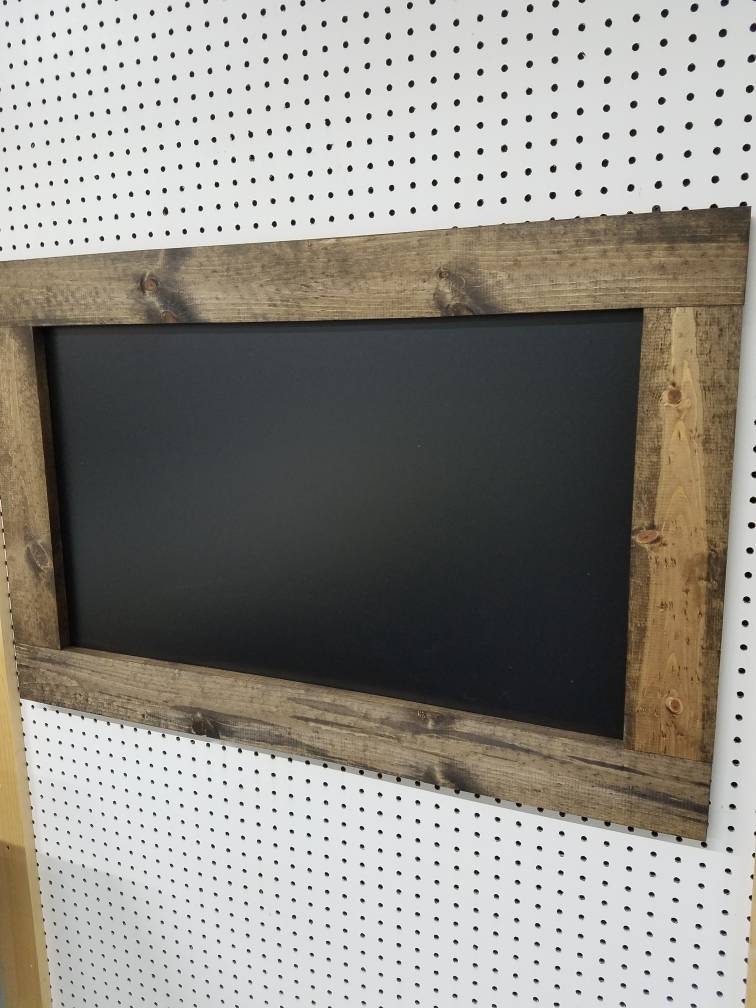 Large Rustic Chalkboard. Wedding Sign Dark Walnut Finish. - Etsy