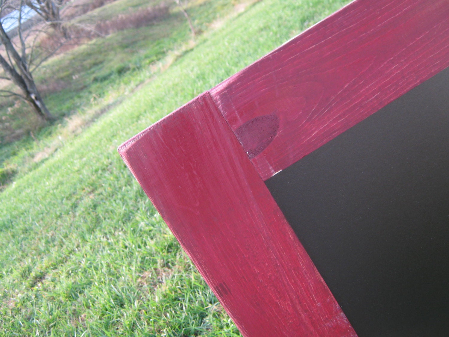 Rustic Large Hanging Chalkboard Colonial Red Distressed Chalk - Etsy